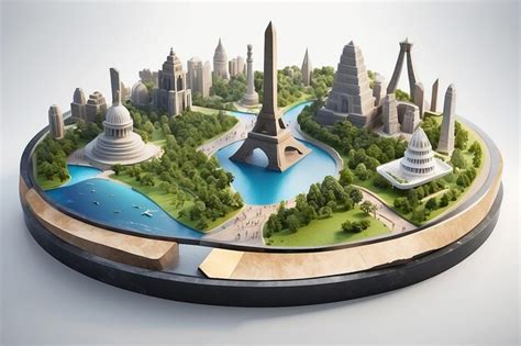 Miniature Earth Planet Globe Mini Sphere Globe Premium Ai Generated Image