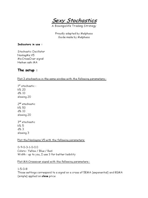 Sexy Stochastics The Setup Pdf Teaching Mathematics Business