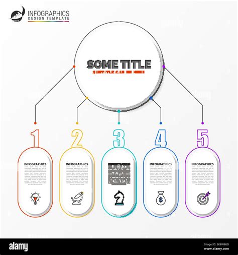 Infographic Design Template Creative Concept With 5 Steps Can Be Used For Workflow Layout