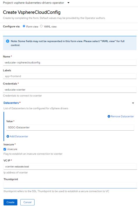 using the new vsphere kubernetes driver operator with red hat openshift