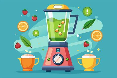 Premium Vector A Blender With Variable Speeds And Settings For Creating Smoothies Sauces And More