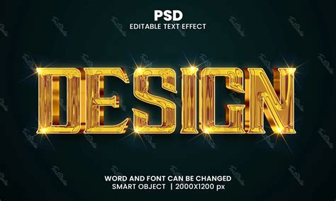 Design Text Effect Free Photoshop Psd File