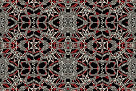 Intricate Geometric Futuristic Pattern Stock Illustration Illustration Of Repeat Decorative