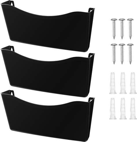 Colarr 3 Pcs Expandable Pocket Wall File Set Plastic Wall