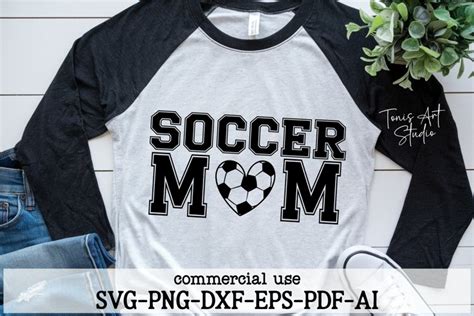 Soccer Mom Svg Soccer Heart Svg Soccer Ball Cut File