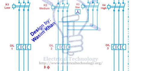 Multi Speed Phase Motor Speeds Direction Power Control Diagrams Electrical Technology