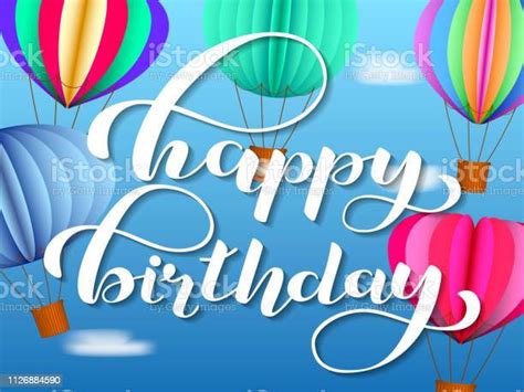 생일 글자입니다 배너 또는 엽서에 대 한 축 하 견적입니다 벡터 일러스트 레이 션 기념일에 대한 스톡 벡터 아트 및 기타 이미지 기념일 낮 바람 Istock