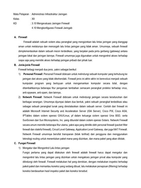 Xii Aij Firewall Pdf