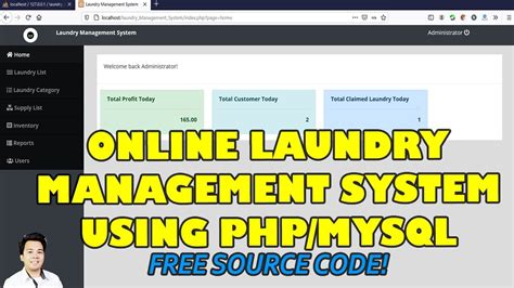Online Laundry Management System In Php Mysql Free Download Campcodes
