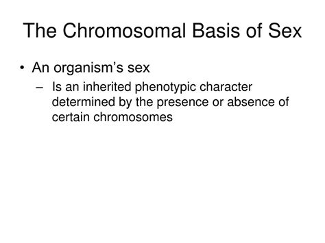 Ppt Ch Chromosomal Inheritance Powerpoint Presentation Free Download Id