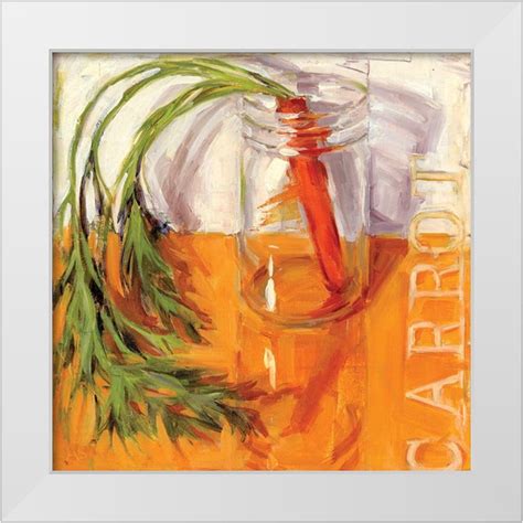 Salness Annie 15x15 White Modern Wood Framed Museum Art Print Titled Carrot