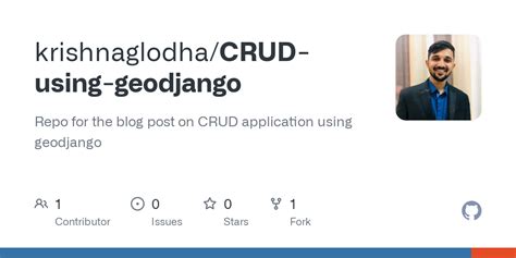 GitHub Krishnaglodha CRUD Using Geodjango Repo For The Blog Post On