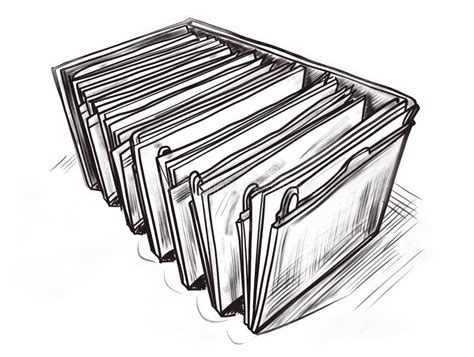 Organized File Folders In A Box Stock Image Image Of Administrative Order 319055973