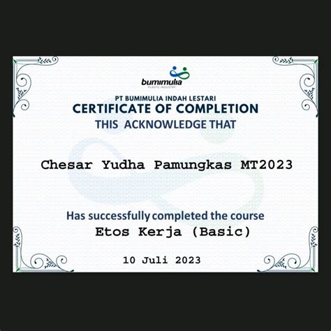 Thanks To Mr Bemly Hartman For Etos Kerja Training Session I Learned