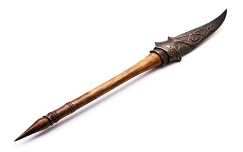 Premium Photo Zulu Iklwa Spear A Weapon Of Tradition On White Background