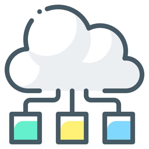 Cloud Computing Generic Color Omission Icon