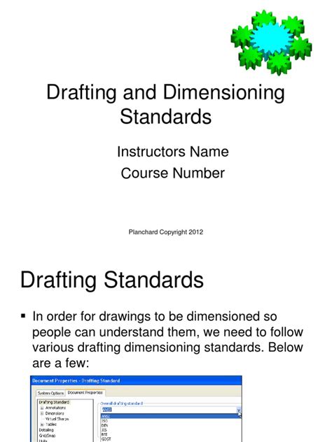 Drafting And Dimensioning Standards Pdf Standardization Engineering