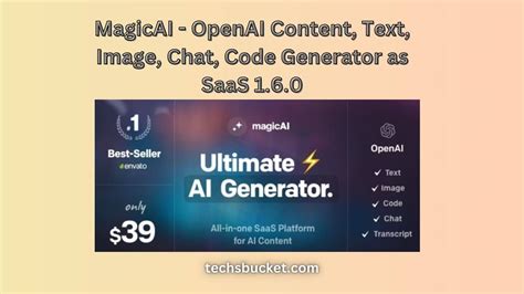 Magicai Openai Content Text Image Chat Code Generator As Saas 16