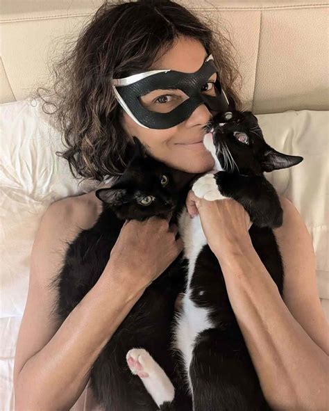 Halle Berry Posed Topless To Celebrate Catwoman