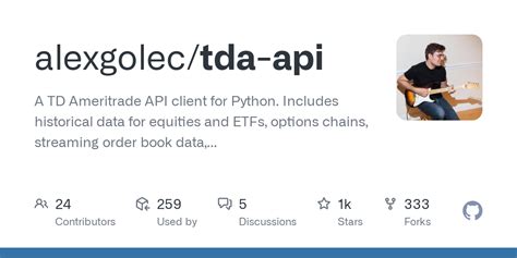 Github Alexgolectda Api A Td Ameritrade Api Client For Python Includes Historical Data For