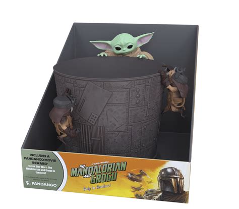 The Mandalorian And Grogu Popcorn Bucket With Fandango Movie Ticket