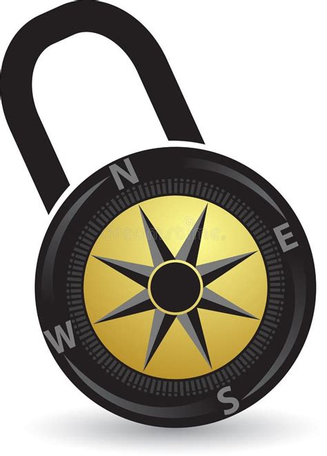 Compass Lock Stock Illustrations 1951 Compass Lock Stock