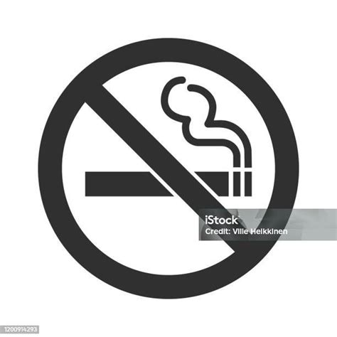 금연 아이콘 기호 시가 담배 금지 로고 기호입니다 벡터 일러스트 이미지입니다 흰색 배경에 격리 담배 끊기에 대한 스톡 벡터 아트 및 기타 이미지 Istock