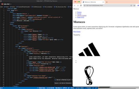 Práctica De Html Y Css Sass Con El Mundial Morocco