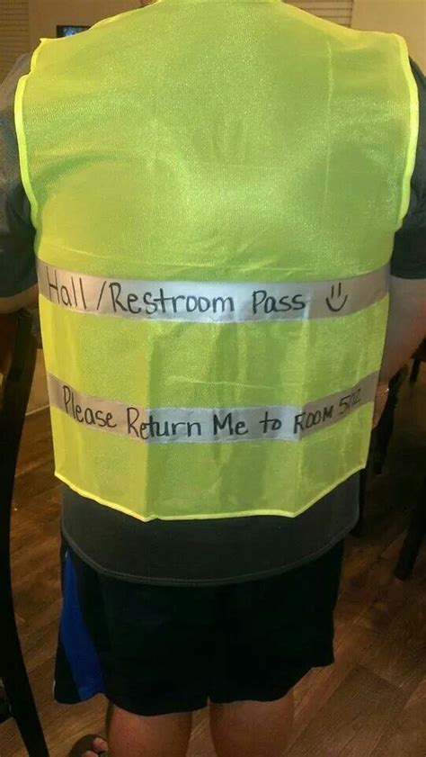 School Bathroom Pass Ideas