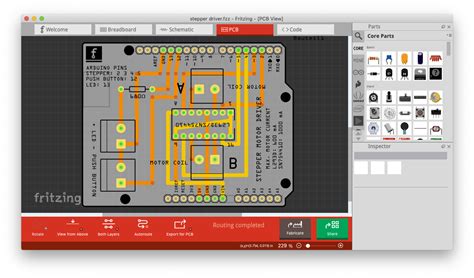 The Arduino Uno Compatible Printed Circuit Board Pcb Shown In The