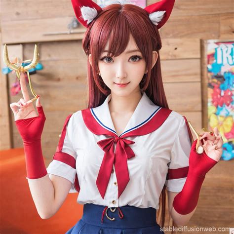 Hololive Devil With Cleavage Stable Diffusion Online