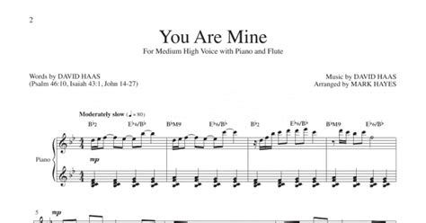 You Are Mine Piano And Vocal Print Sheet Music Now