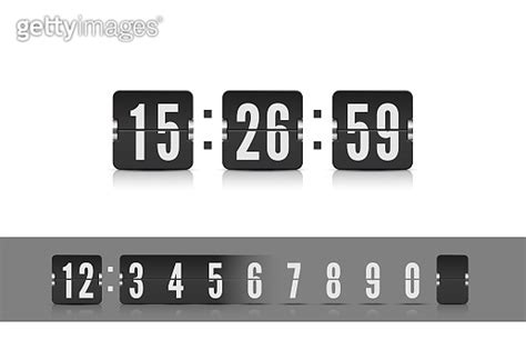 Vector Coming Soon Web Page Design Template With Flip Time Counter Scoreboard Number Font