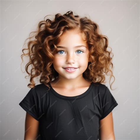 Premium Photo A Portrait Of A Beautiful Young Ginger Girl In A Plain