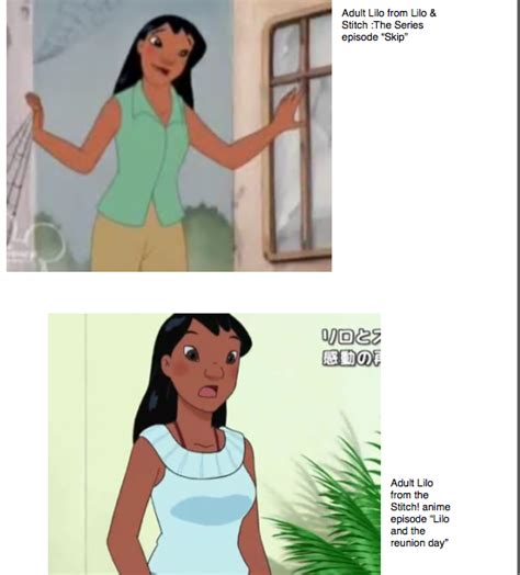 Adult Lilo Comparison By Stitchthebest On Deviantart