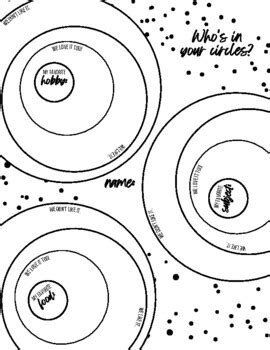 Whos In Your Circle Get To Know You Activity By Stem With Stirland