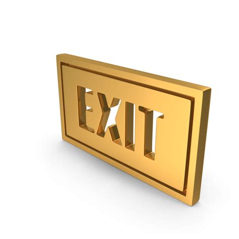 Emergency Exit Board Icon D Object Shutterstock