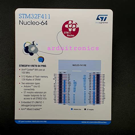 Stm32 Nucleo F411re Stm Original Development Board Compatible With Arduino Arduino Raspberry