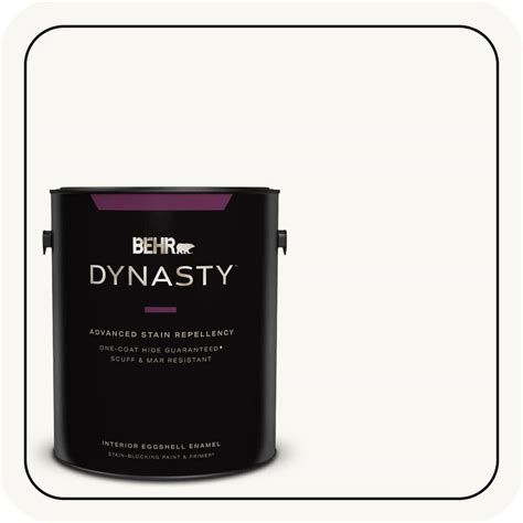 Behr Dynasty 1 Gal Ultra Pure White Eggshell Enamel Interior Stain