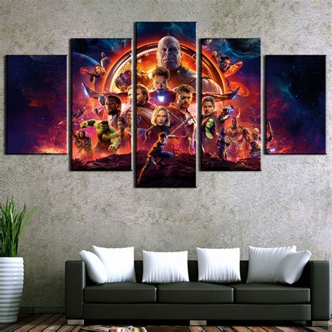 Avengers Infinity War Hd Canvas Wall Art Prints Set Of 5 Weposters