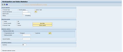 LSO RHXKURS SAP Tcode Participation And Sales Statistics