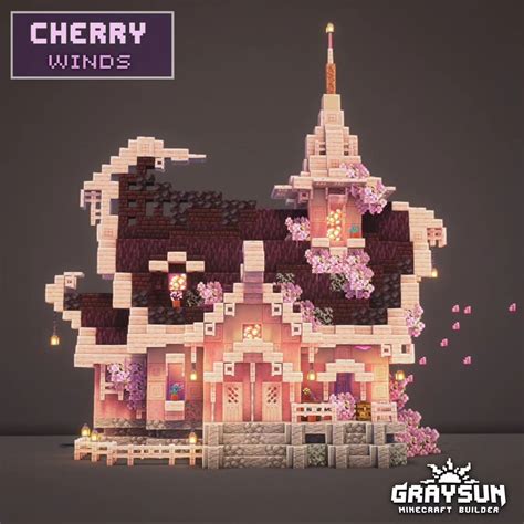 Graysun Minecraft Builds On Instagram Minecraft Cherry Winds Alot Of Fans Requested A