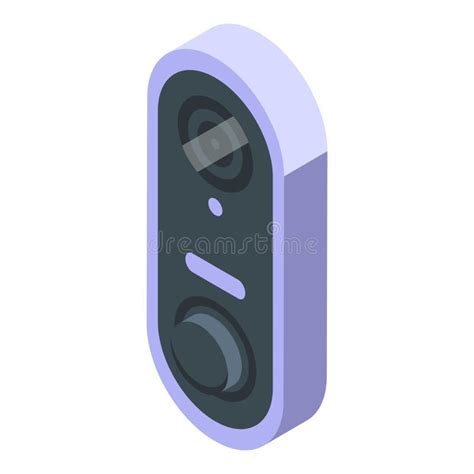 Chime Door Bell Icon Isometric Vector Structure Control Stock Vector