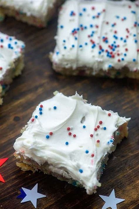 Fourth Of July Sugar Cookie Bars Cup Of Yum