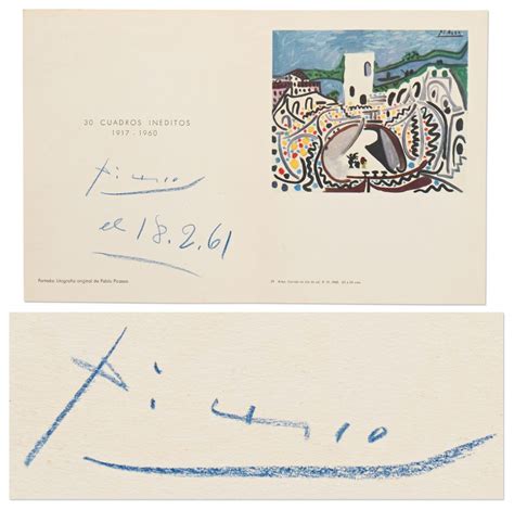 Sell Your Pablo Picasso Signature Nate D Sanders Auctions Blog