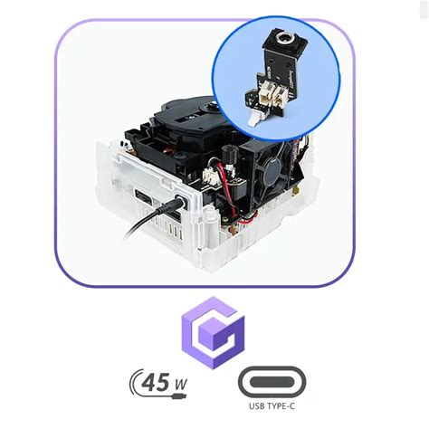 Nintendo Gamecube Usbc Psu Mod Replacement Right Sprite Retro