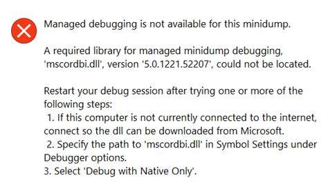 The Mscordbidll For Net 5012 Is Missing From Symbol Servers · Issue 61775 · Dotnetruntime