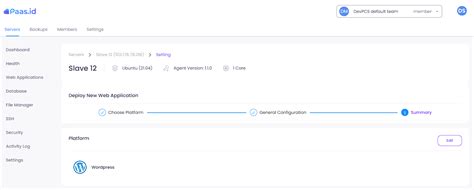 How To Install Wordpress Web Application On Paas Id
