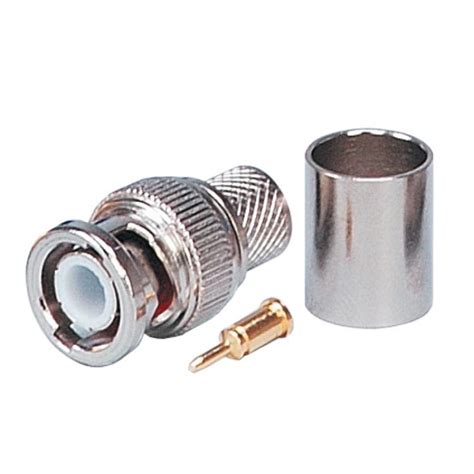 Bnc M Straight Connector For Rg6 Cable