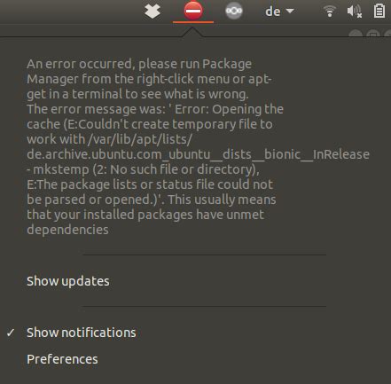 18 04 Couldn T Create Temporary File To Work With Var Lib Apt Lists
